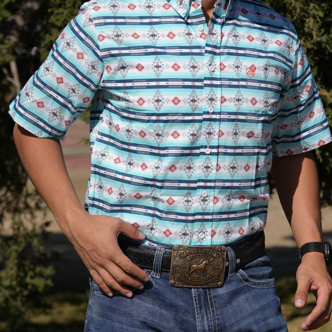 Men's Short Sleeve Button Up | Lana's Boutique